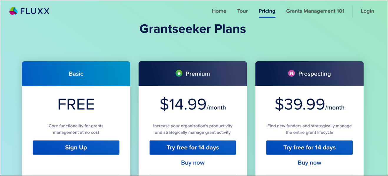 Fluxx Grantseeker Pricing: Which Plan is Best for You? | Instrumentl